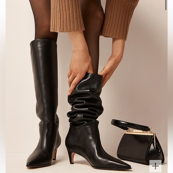 J. Crew | Shoes | J Crew Stevie Kneehigh Pullon Boots In Leather | Poshmark